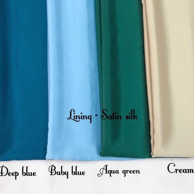 KAIN SATIN SILK FABRIC, Women's Fashion, Dresses & Sets, Traditional ...