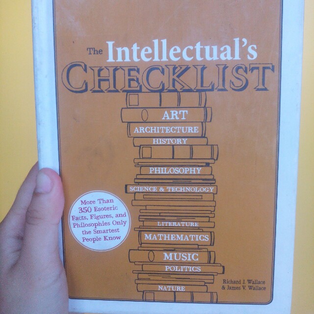 The Intellectual's checklist, Hobbies & Toys, Books & Magazines ...