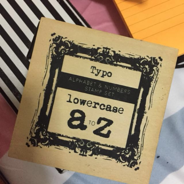 Typo Alphabet Chops / Stamps , Hobbies & Toys, Stationery & Craft ...