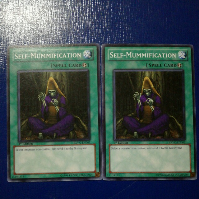 Yugioh TCG English Self-Mummification X 2 Set, Hobbies & Toys, Toys ...