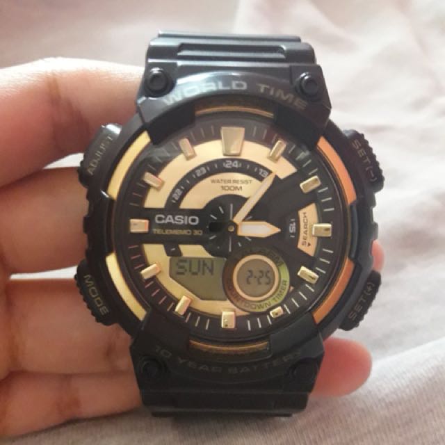 Casio World time, Men's Fashion, Watches & Accessories, Watches on ...