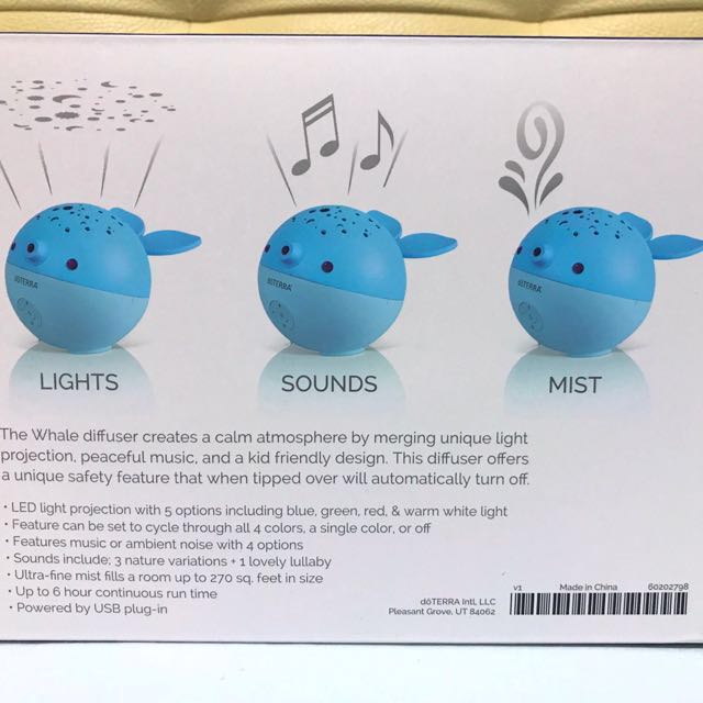 doterra Whale Diffuser USB Limited Edition, Babies & Kids, Bathing ...