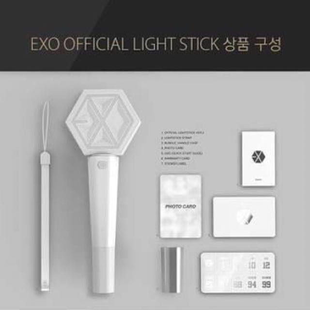 EXO Official Lightstick Ver. 2, Hobbies & Toys, Memorabilia ...