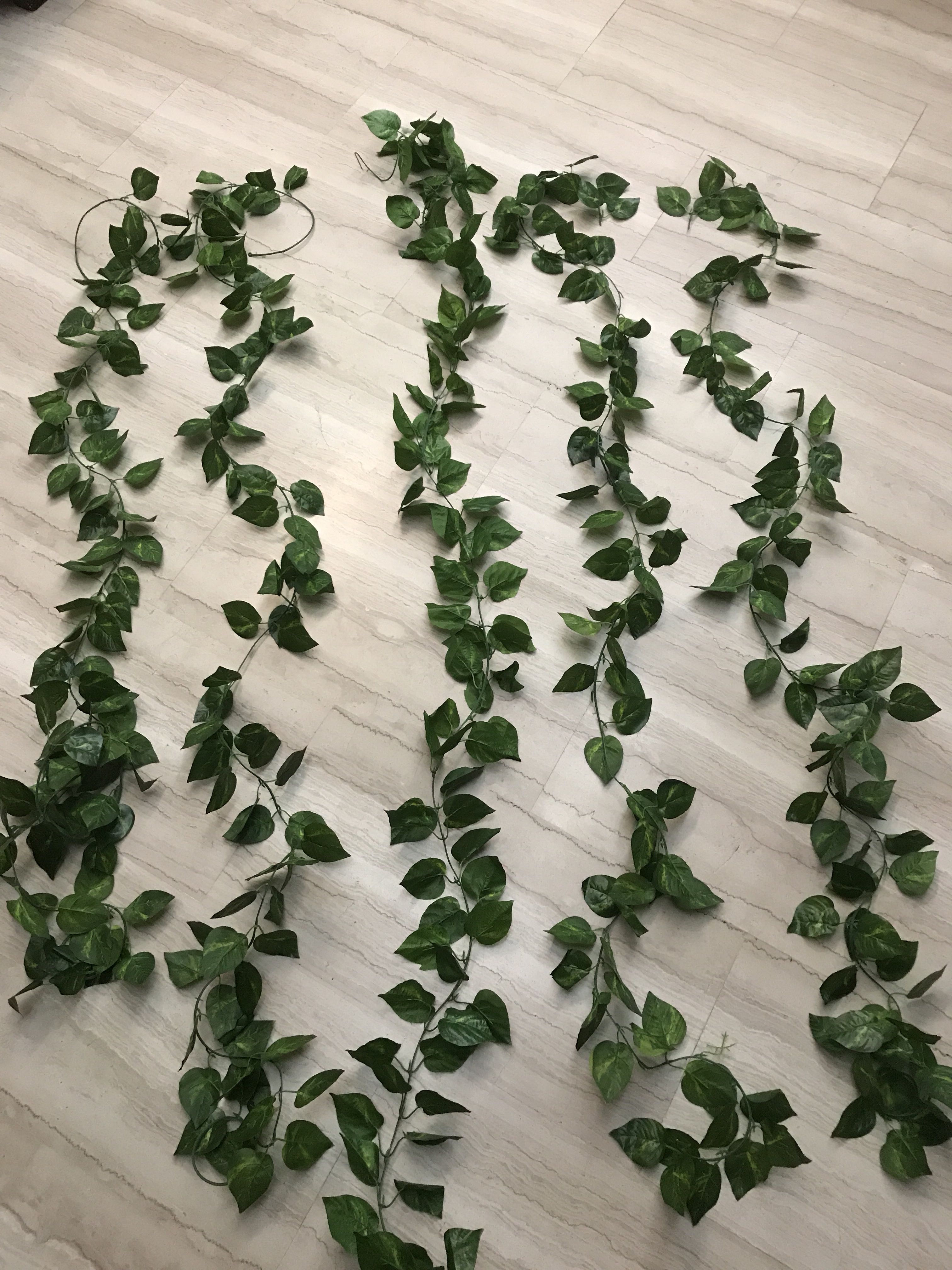 Fake Leaf vines. Serrate leaf. Garden or wedding decor, Furniture ...