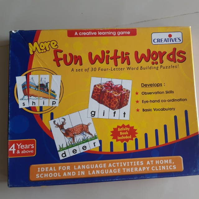 Fun with words -Word building puzzle, Hobbies & Toys, Toys & Games on ...
