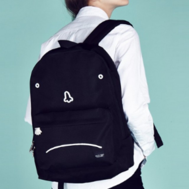 Lazy Oaf Sad Face Rucksack, Women's Fashion, Bags & Wallets, Beach Bags ...