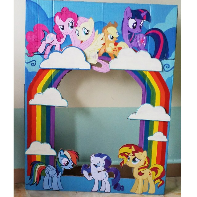 My Little Pony Photobooth Frame 100% Handmade, Babies & Kids, Babies ...