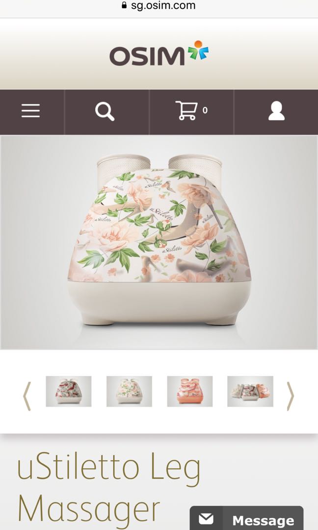 Osim Ustiletto Leg Massager, Health & Nutrition, Massage Devices on ...