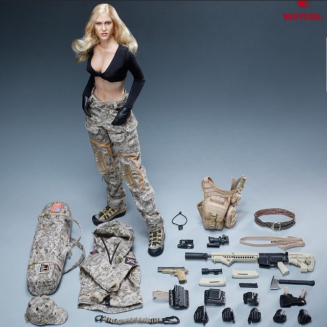 1 6 Verycool Digital Camouflage Women Soldier Vcf 2030 Batwoman