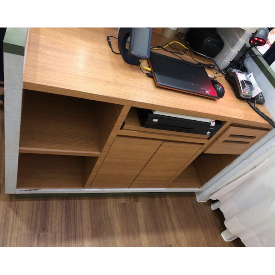 BEAUTIFUL Brick+Wooden Cashier Counter - $200 ONLY, Furniture & Home ...