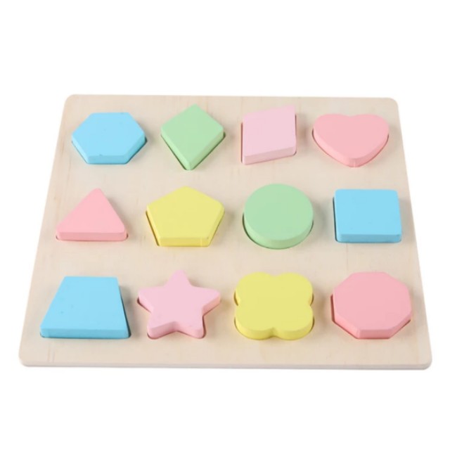 *In Stock* BN Wooden Geometric Shape Sorter Activity Puzzle Board ...
