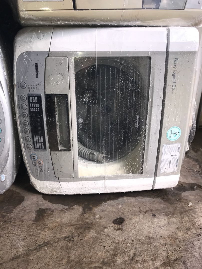 LG Washing Machine 9KG Diamond GLASS, TV & Home Appliances, Washing ...
