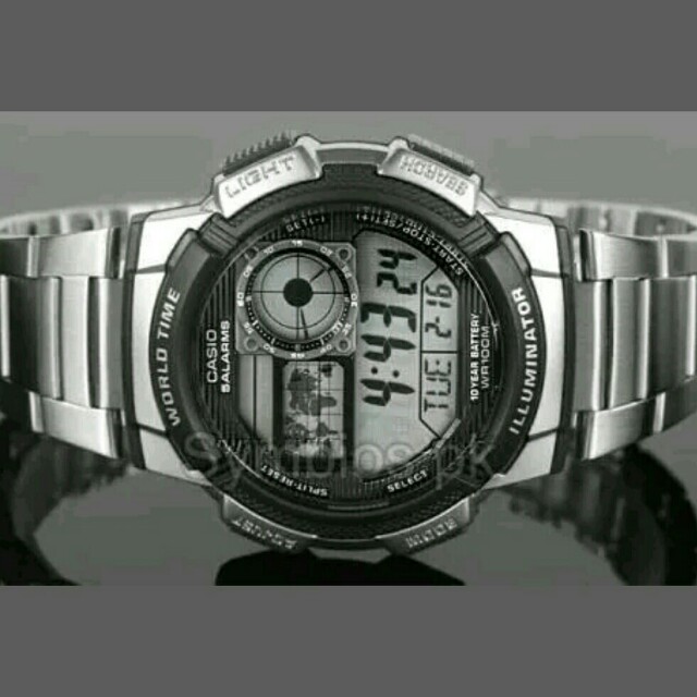 Original Casio illuminator stainless steel watch with 1 year warranty ...