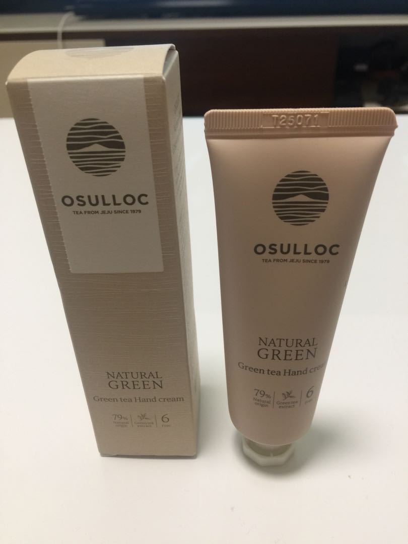 Osulloc (Korean brand) - Green tea hand cream 50ml, 美容＆化妝品, 沐浴＆身體護理, 沐浴 ...