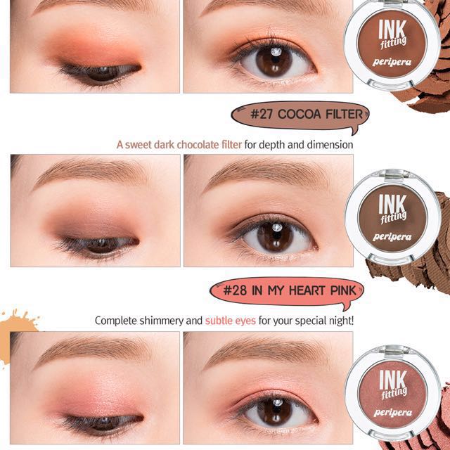 Peripera Ink Fitting Shadow in #27 Cocoa Filter, Beauty & Personal Care ...