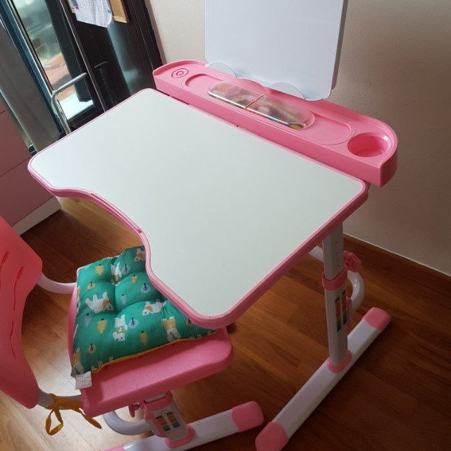 Adjustable study desk set, Babies & Kids, Babies & Kids Fashion on ...