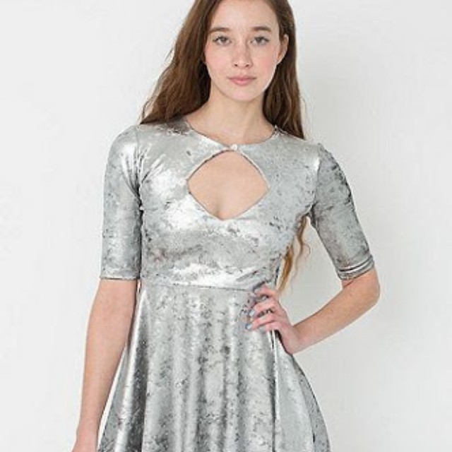 Cali Sun and Fun x American Apparel Velvet Keyhole Dress, Women's ...