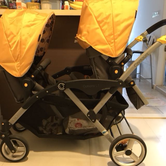 Contours Options LT Tandem Double Stroller, Babies & Kids, Going Out ...