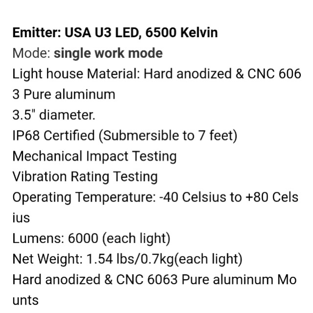 Gold Runway GR-50X Foglight, Motorcycles, Motorcycle Accessories on ...