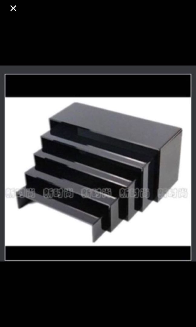 Last set - black Acrylic display stand on Carousell
