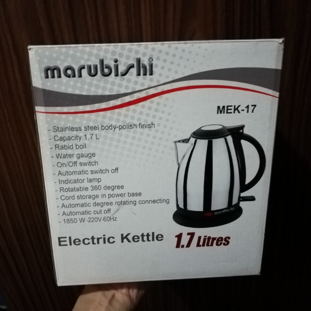 Marubishi Cordless Electric Kettle, TV & Home Appliances, Kitchen ...