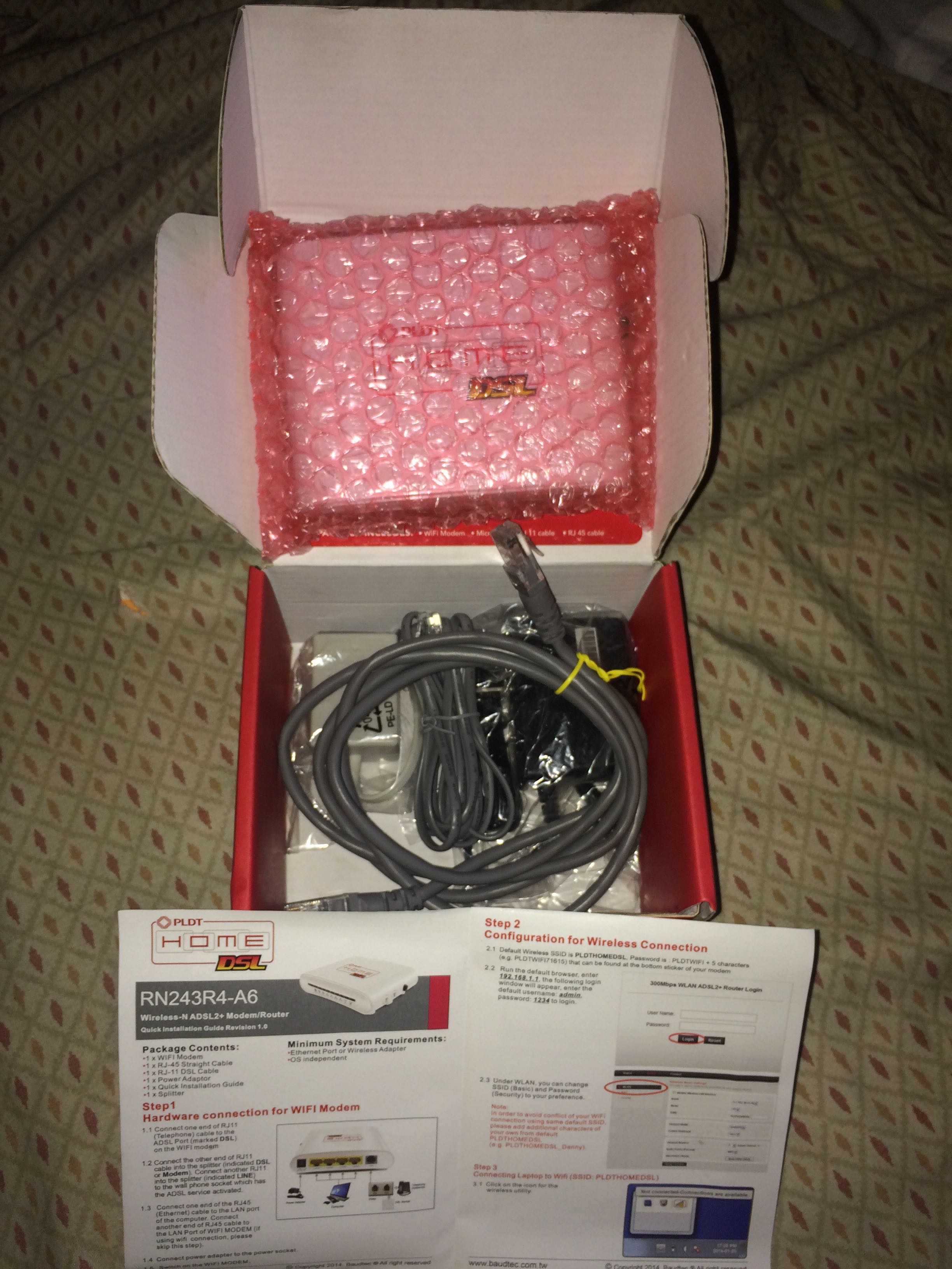 PLDT Home DSL Modem/Router, Computers & Tech, Parts & Accessories ...