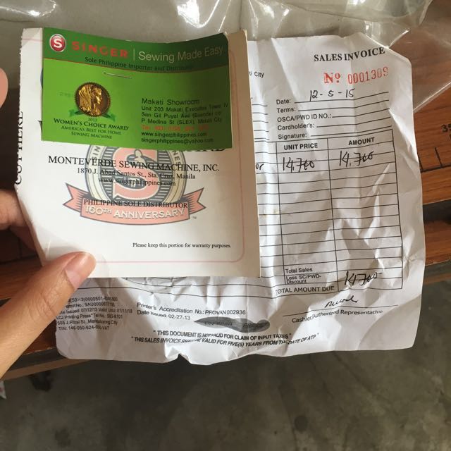 Singer Disc-o-matic sewing machine, Hobbies & Toys, Stationary & Craft ...