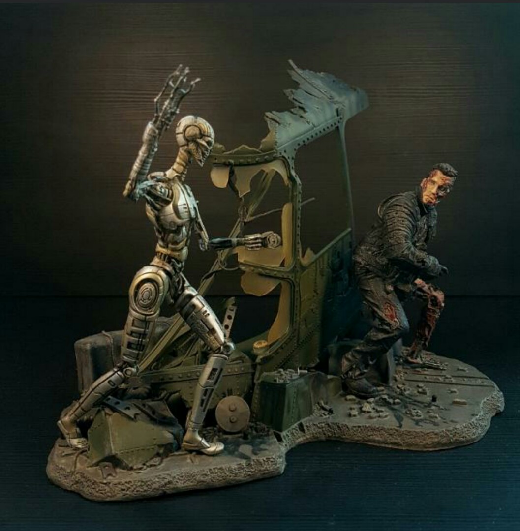 Terminator 3 Rise Of The Machines T-850 VS T-X The End Battle Deluxed ...