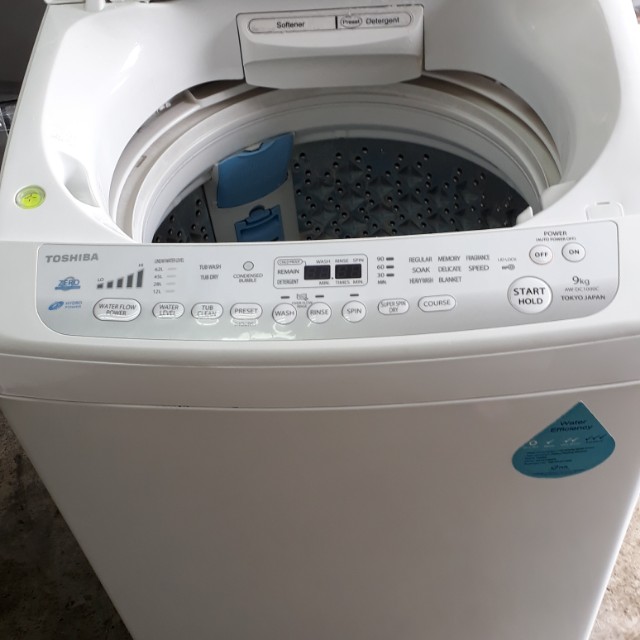 Toshiba 9kg DD INVERTER washing machine AW-DC1000C look very new, TV & Home Appliances, Washing ...