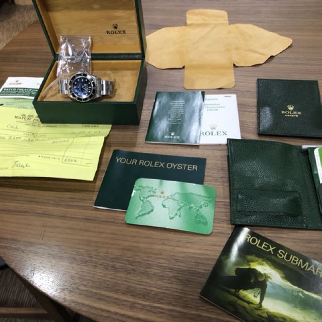 Very Complete Unpolished With Purchase Receipt Rolex Sea Dweller 16600 ...