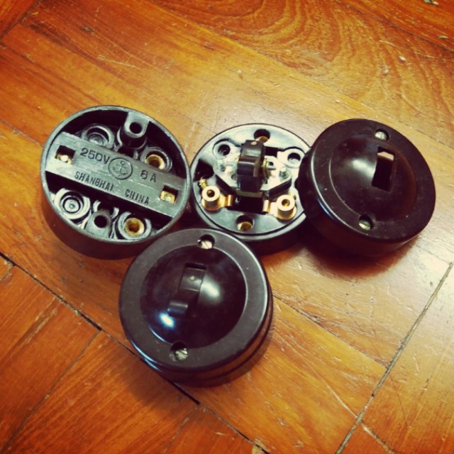 (1 box|12pieces) Vintage Switch/Antique Bakelite tumbler Switch ...