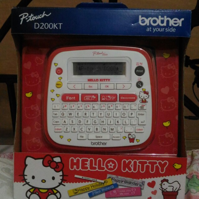 Brother P-touch D200kt labeler hello kitty, Computers & Tech, Printers ...