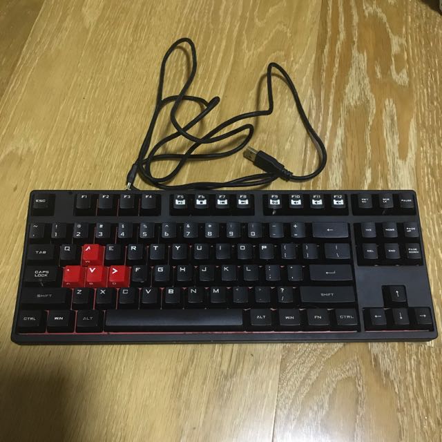 Cooler Master Quickfire Red Mechanical Keyboard, Electronics, Computer ...