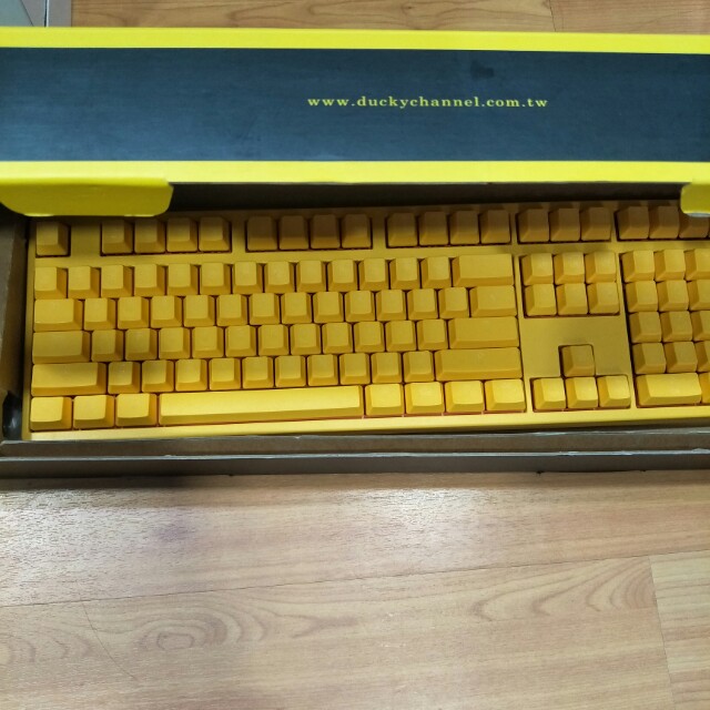 Ducky: yellow mechanical keyboard, Computers & Tech, Parts ...
