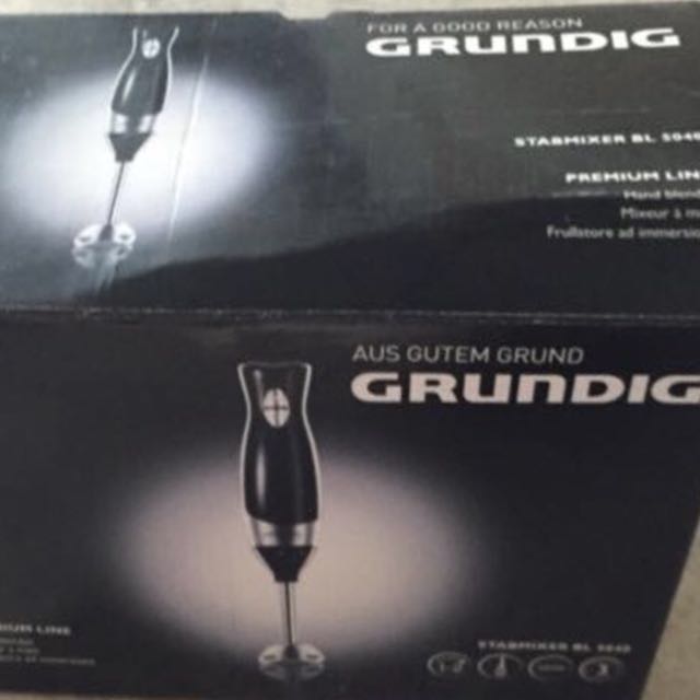Grundig Hand Blender BL 5040U Premium Line,Chopper,2 spd,Black rv, TV ...