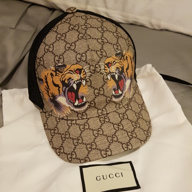 Gucci Cap, Luxury, Apparel on Carousell