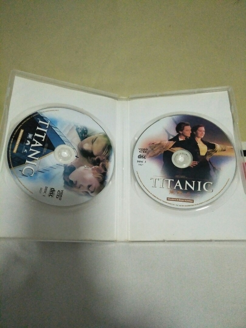 Titanic 3 vcds, Hobbies & Toys, Music & Media, CDs & DVDs on Carousell