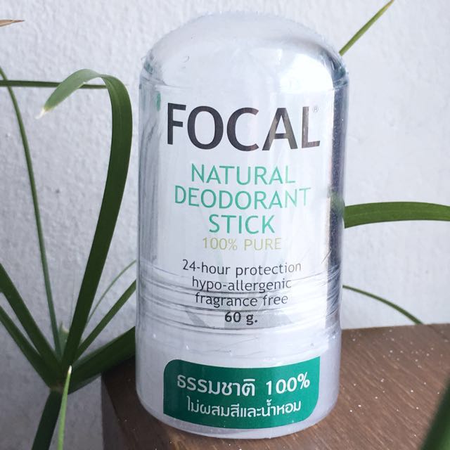Focal Natural Mineral Salt Deodorant Stick, Health & Nutrition, Health ...