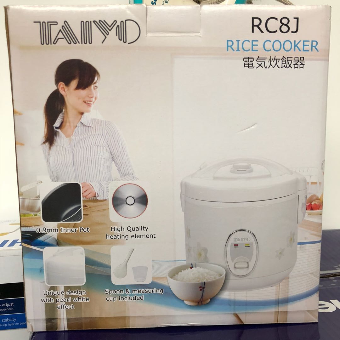 Taiyo Rice Cooker RC8J 0.8L, TV & Home Appliances, Kitchen Appliances ...