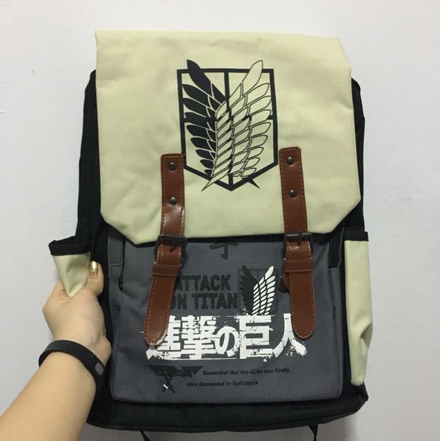 Attack on titan backpack, Hobbies & Toys, Memorabilia & Collectibles ...