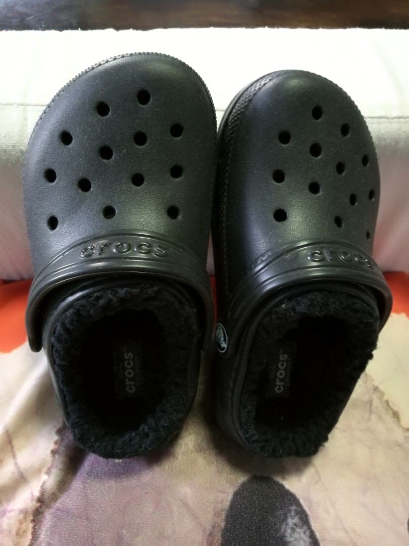 CROCS classic lined clog - bnew, Babies & Kids, Babies & Kids Fashion ...