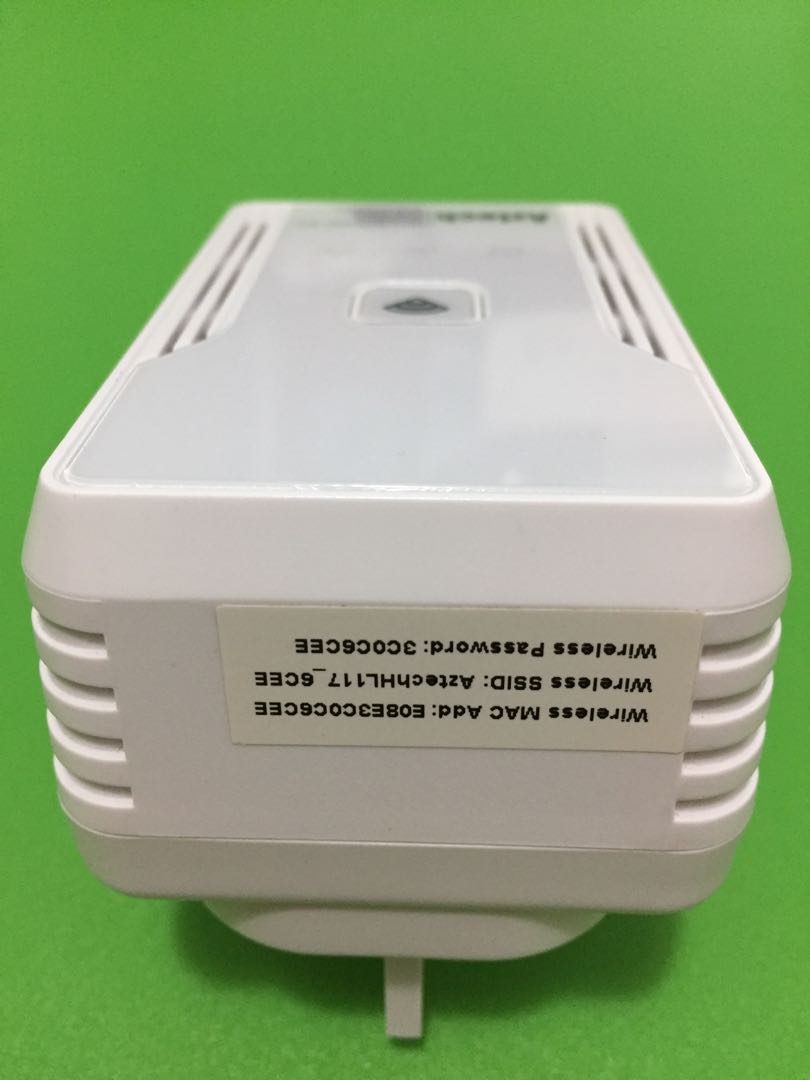 HL117EW Aztech HomePlug AV 500Mbps Ethernet Adapter with 300Mbps ...