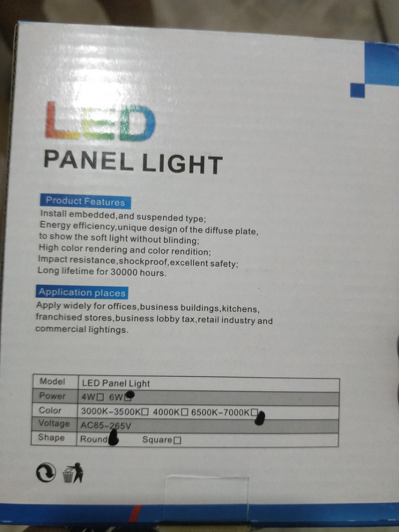 Round LED lights, Furniture & Home Living, Home Decor, Other Home Decor ...