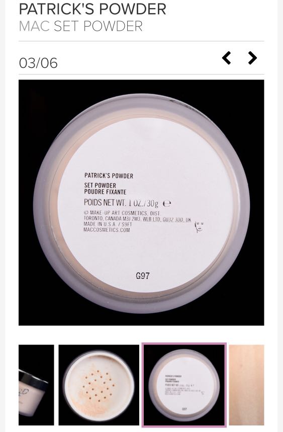 BRAND NEW MAC PATRICK STARRR SETTING POWDER, Beauty & Personal Care ...