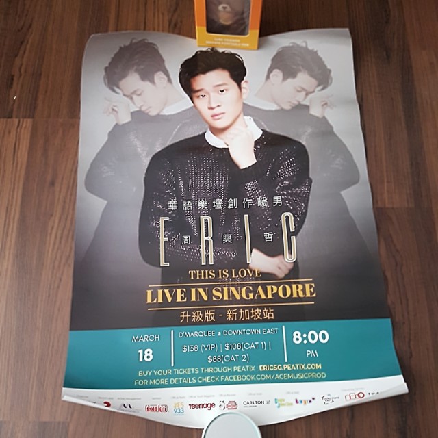 Eric Chou Poster, Hobbies & Toys, Memorabilia & Collectibles, Fan ...