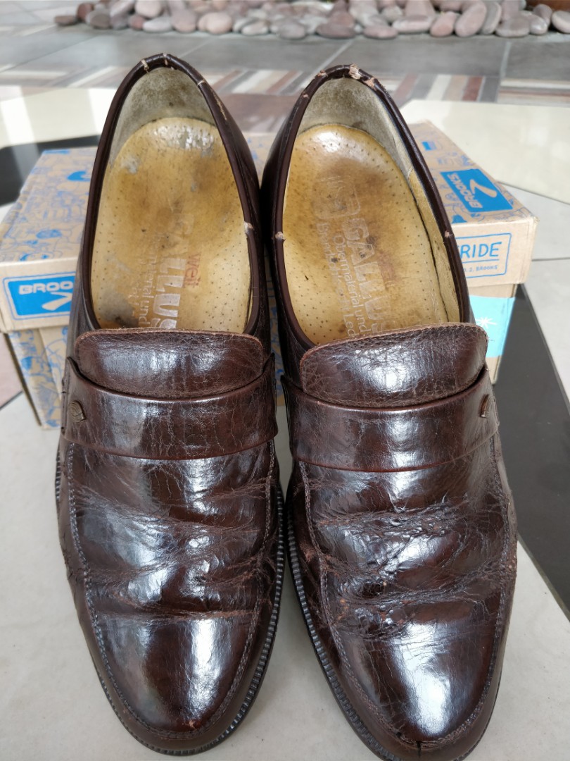 Gallus Dark Brown Leather Shoes, Men's Fashion, Footwear, Casual shoes ...