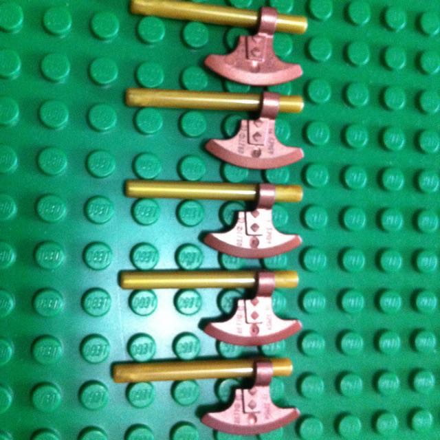 LEGO Weapon-Copper Axe Head With Pearl Gold 4L Bar, Toys & Games ...