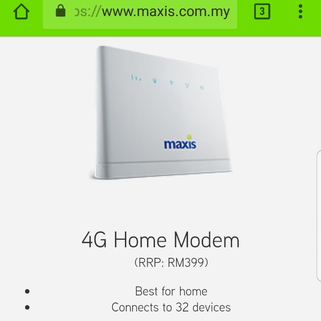 MaxisONE Go Modem, Computers & Tech, Parts & Accessories, Networking on ...