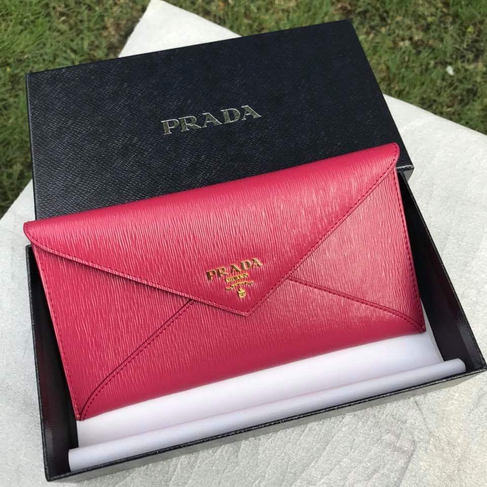 Prada Envelope Wallet, Luxury, Bags & Wallets on Carousell