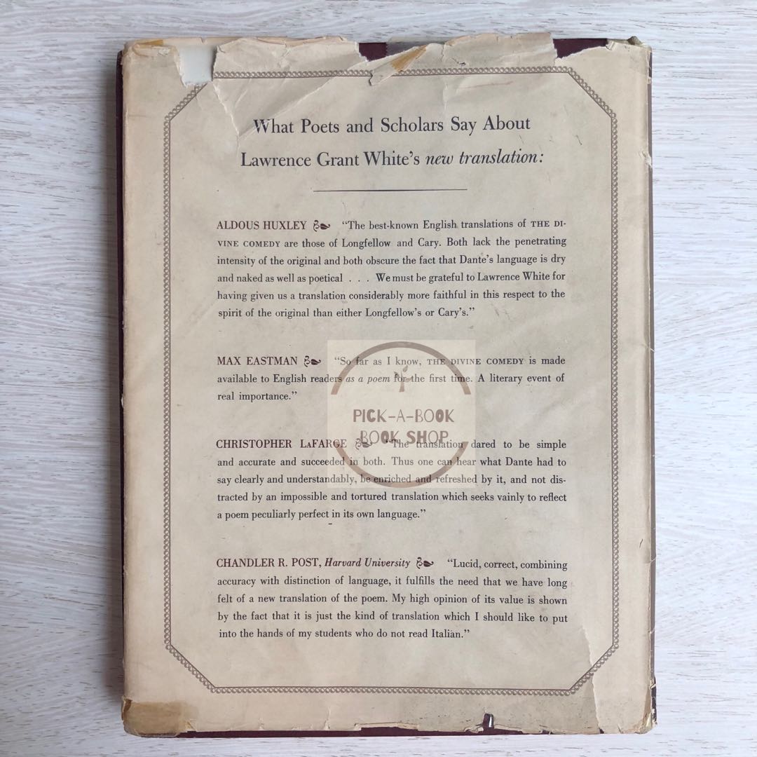 [Super Rare Book]The Divine Comedy of Dante Alighieri - a new ...